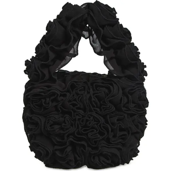 Naked Wardrobe Roses Mini Handbag - Black