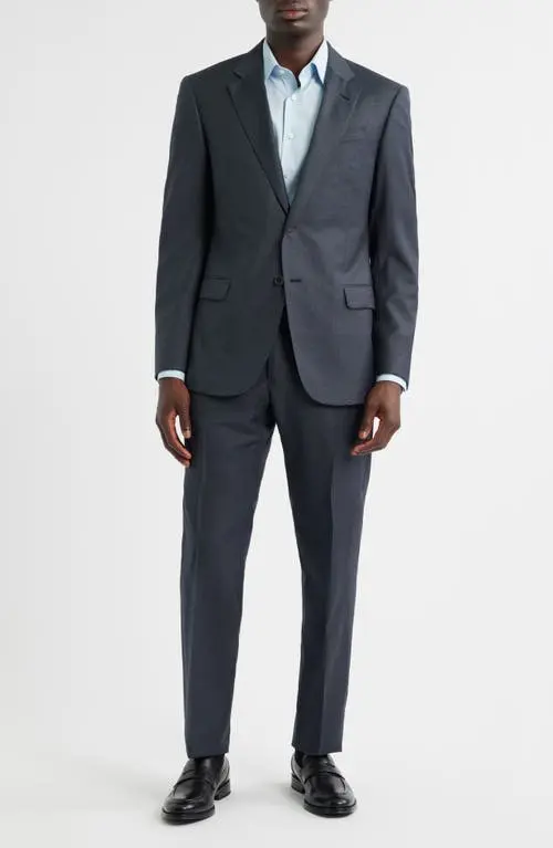 Emporio Armani G-line Grey Microcheck Wool Suit - Charcoal