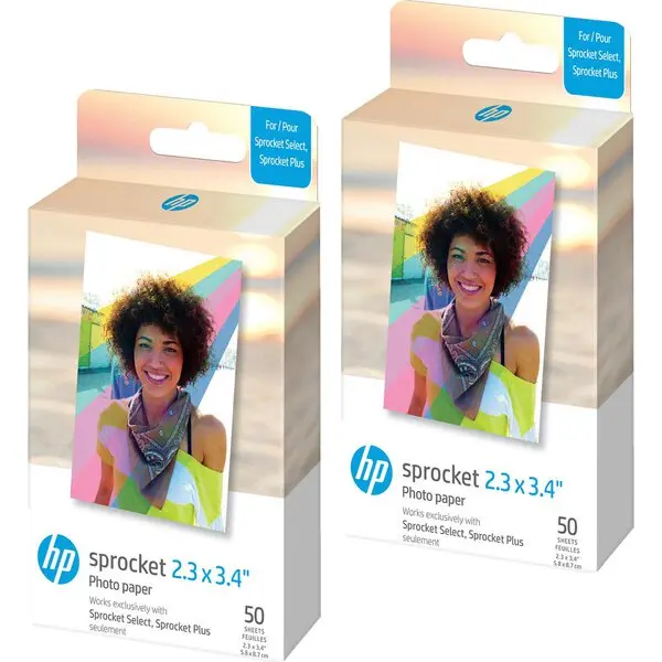 HP Sprocket 2.3x3.4 Zink Paper - White