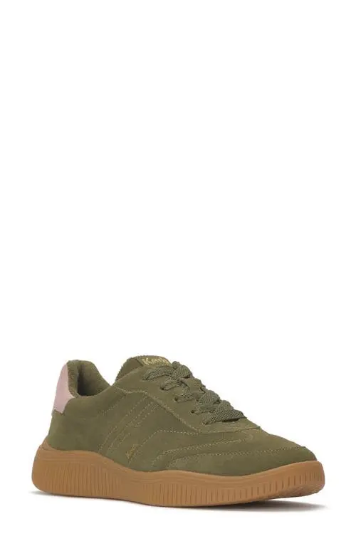 KEDS® Contest Sneaker - Olive/pink