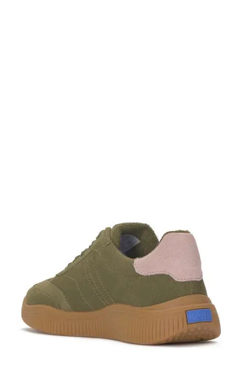 KEDS® Contest Sneaker - Olive/pink