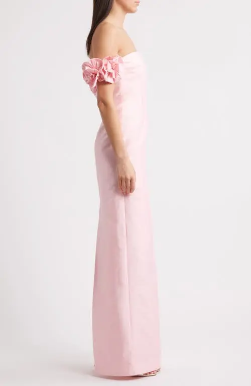 Likely Azi Off-the-shoulder Column Gown