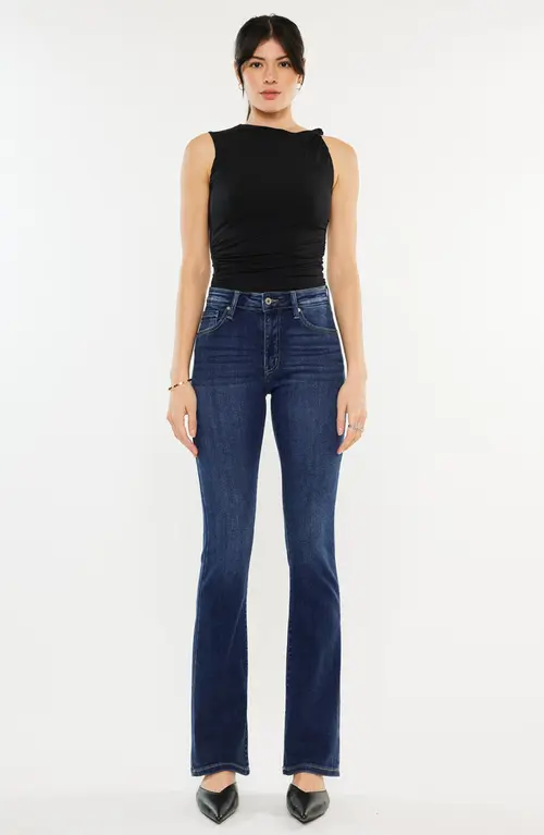 KANCAN High-rise Bootcut Jeans - Dark Wash