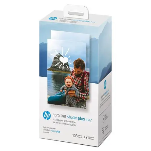 HP Sprocket Studio Plus 4x6 Photo Paper - White