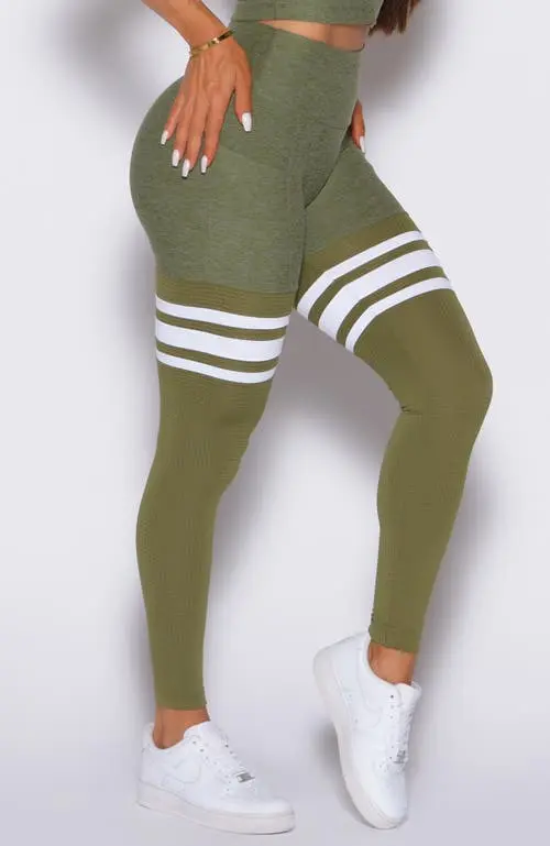 BOMBSHELL SPORTSWEAR Sculpting High-rise Thigh High Leggings - Lily Pad