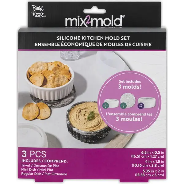 BREA REESE Mix2mold Molds Value Set Kitchen 3pc - Multicolored