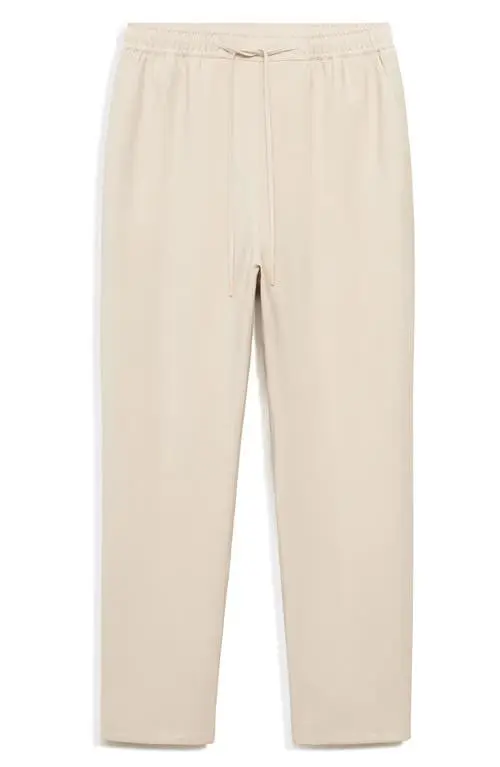 Mango Flowy Drawstring Pants - Beige
