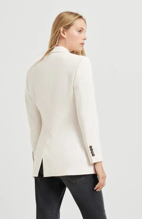 Brunello Cucinelli Couture Twill Blazer - Milk