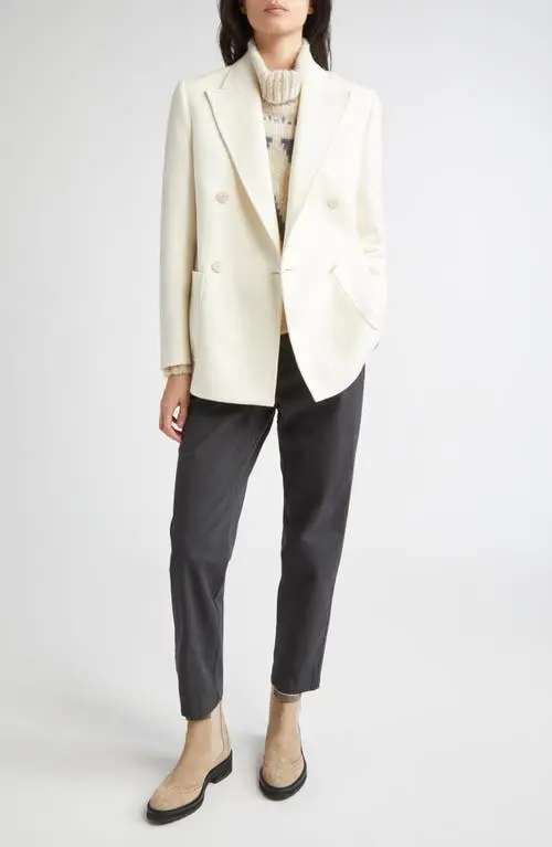 Eleventy Double-breasted Wool Blazer