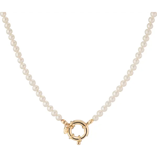 AURATE Aura Beaded Necklace - Yellow Gold Vermeil