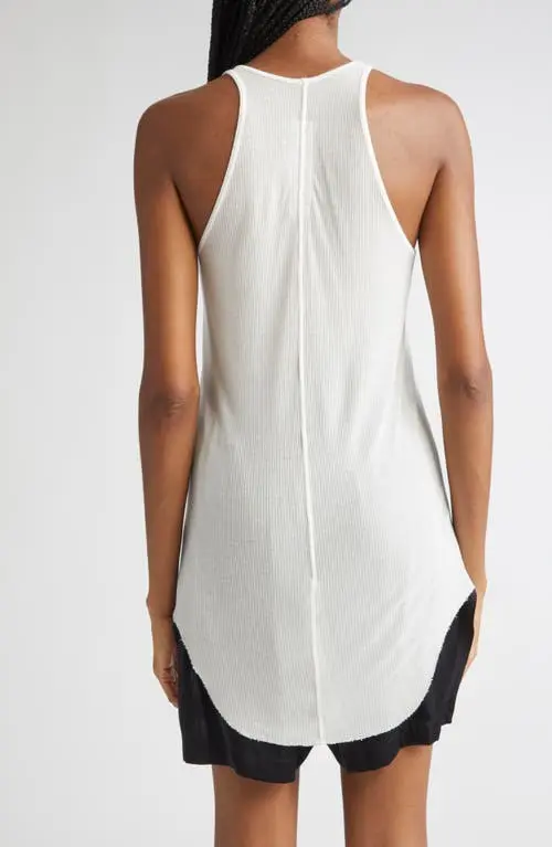 Rick Owens Basic Rib Tank - Milk