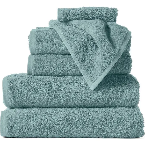 COYUCHI Cloud Loom™ Organic Cotton 6-piece Towel Set - Pacific Blue