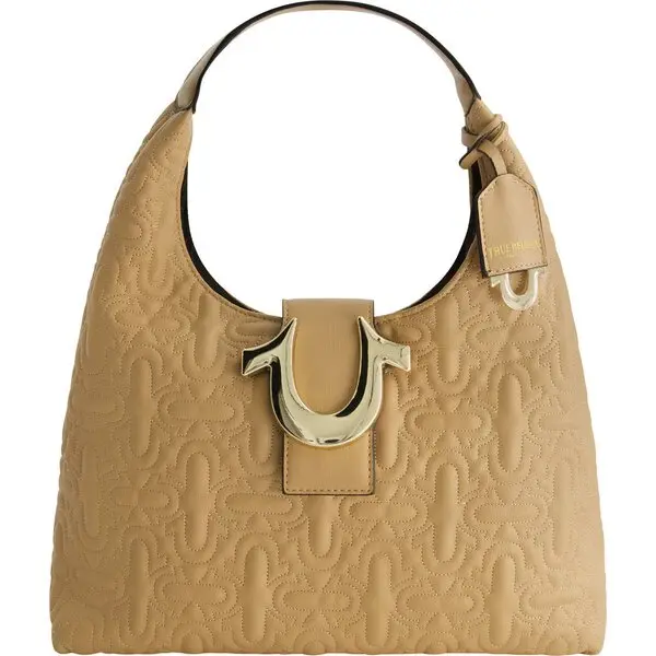 True Religion Quilted Horseshoe Hobo Bag