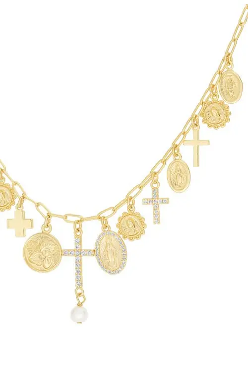 ATHRA LUXE Religious Charm Chain Necklace
