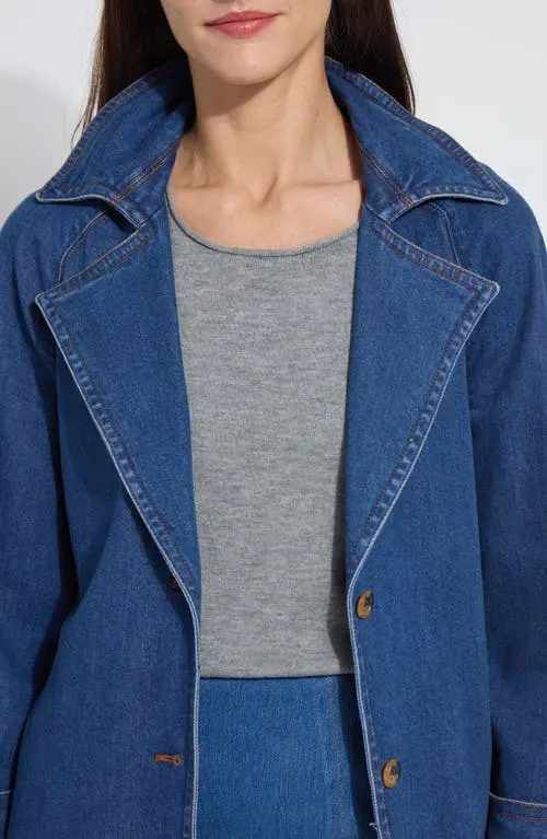 Lyssé Paris Denim Trench Coat
