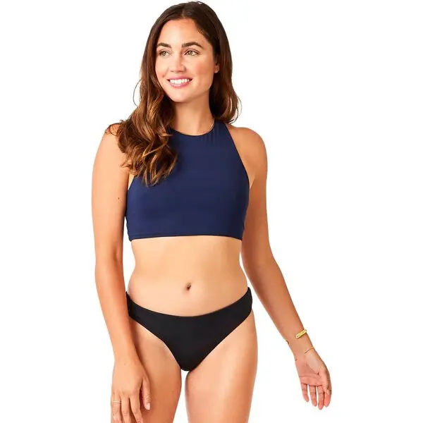 Carve Designs Sanitas Reversible Bikini Bottom - Black/navy