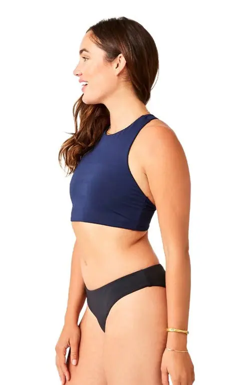 Carve Designs Sanitas Reversible Bikini Bottom - Black/navy