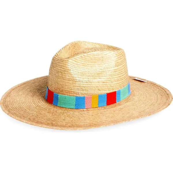 SUNSHINE TIENDA Reyna Palm Straw Hat - Multi