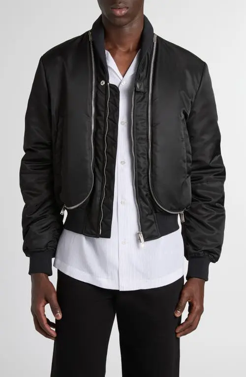 Alexander McQueen Technical Crop Bomber Jacket