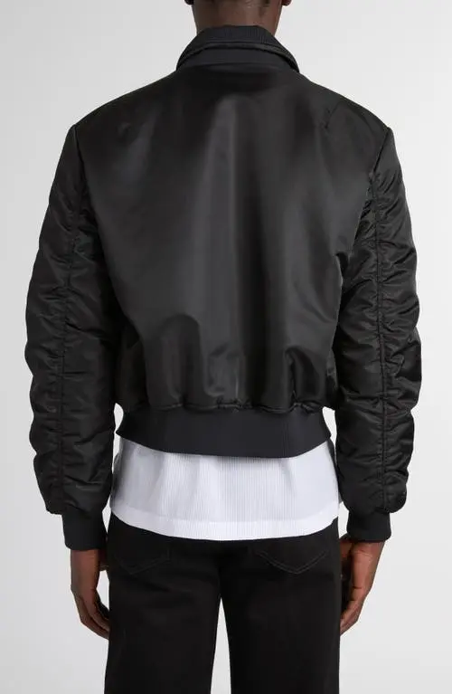 Alexander McQueen Technical Crop Bomber Jacket