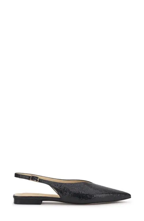 Jessica Simpson Mezzah Slingback Pointed Toe Flats - Black