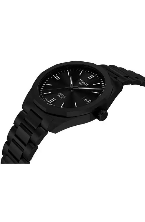 TISSOT Prc 100 Solar Quartz Bracelet Watch - Black