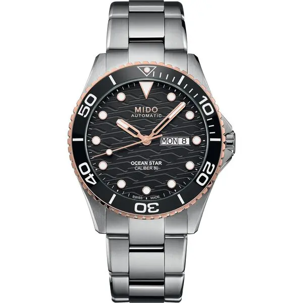 MIDO Ocean Star 200c Automatic Bracelet Watch - Black
