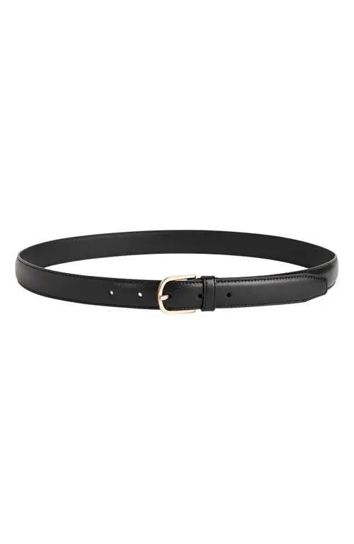 TOTEME Slim Leather Belt - Black