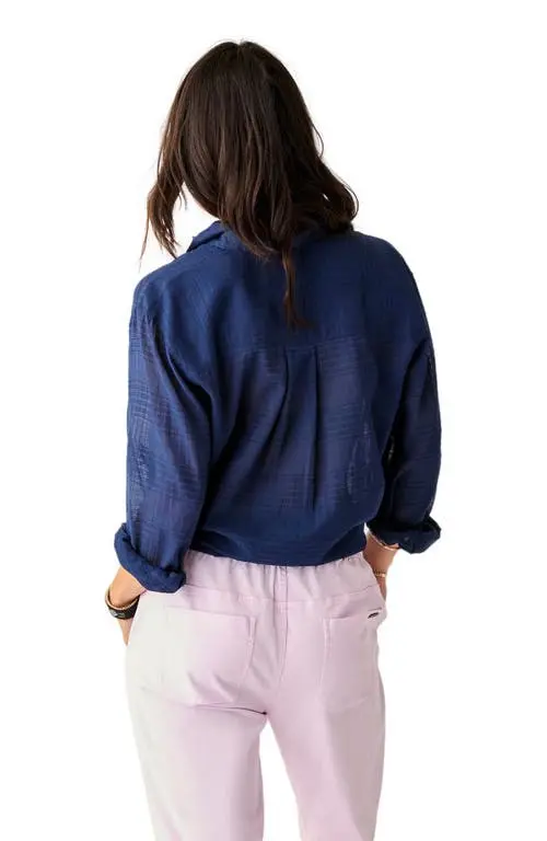 Carve Designs Taylor Textured Tunic - Navy