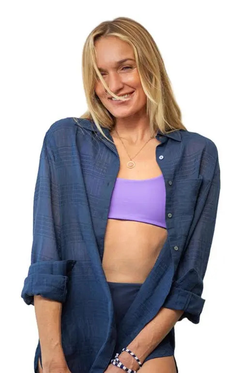 Carve Designs Taylor Textured Tunic - Navy