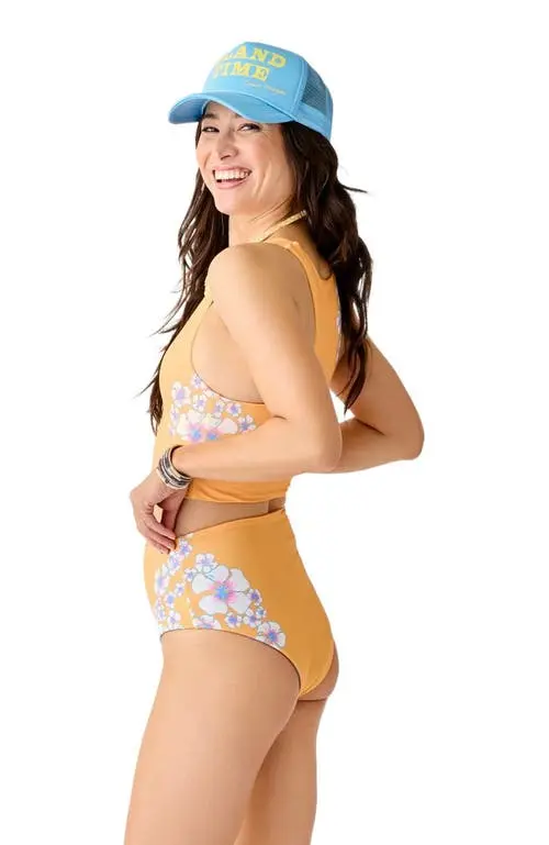 Carve Designs Erin Reversible Bikini Bottom - Coconut Grove/lagoon