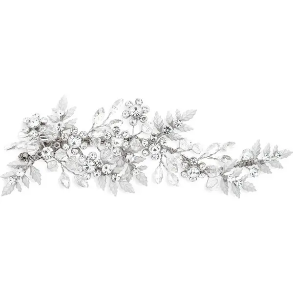 Brides & Hairpins Miron Crystal Hair Clip - Silver