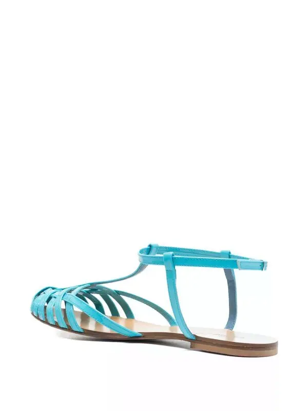 ANNA F. 512 T-bar Caged Sandals - Blue