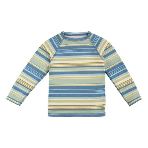 UV SKINZ Long Sleeve Crew Neck Swim Shirt - Pinecrest Stripe