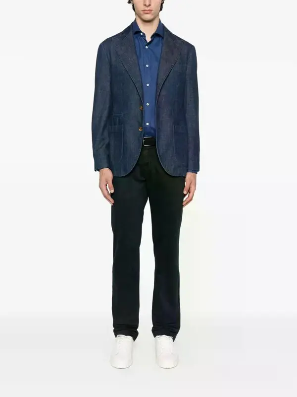 Jacob Cohen Belt Loops Chino Trousers - Blue