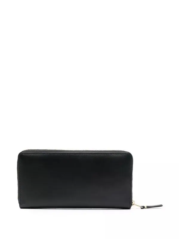 Comme Des Garçons Zip-around Leather Wallet - Black