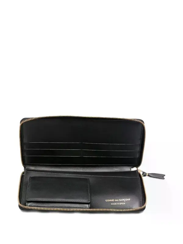 Comme Des Garçons Zip-around Leather Wallet - Black