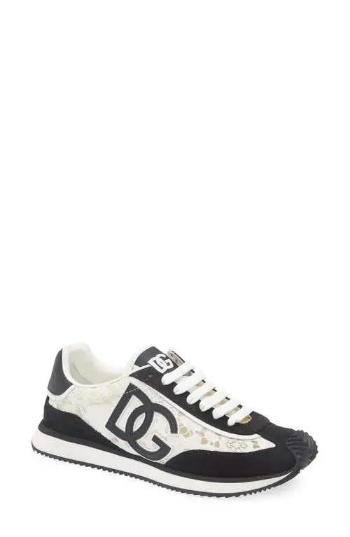 Dolce & Gabbana Aria Logo Lace Sneakers