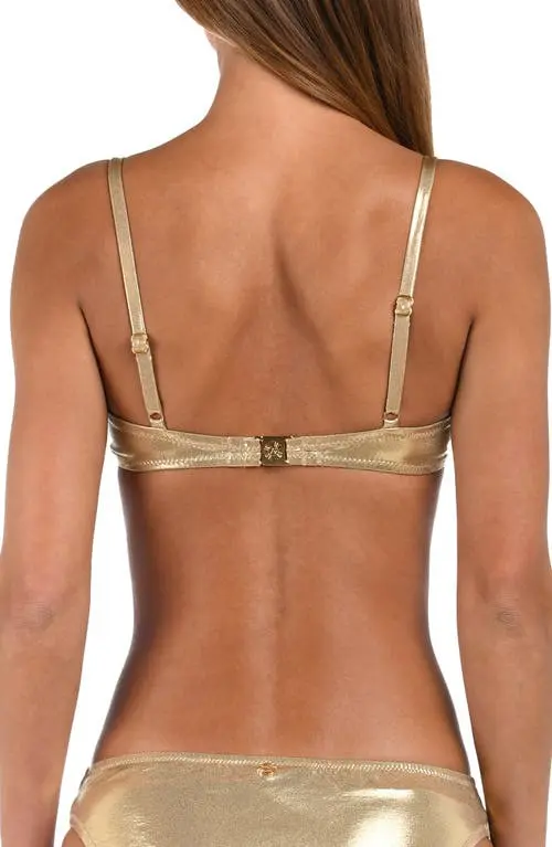 SUNSHINE 79 Metallic Bralette Bikini Top