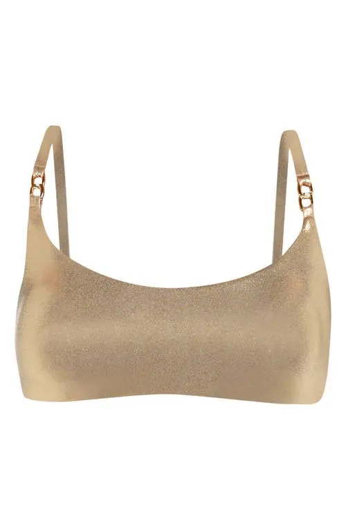 SUNSHINE 79 Metallic Bralette Bikini Top