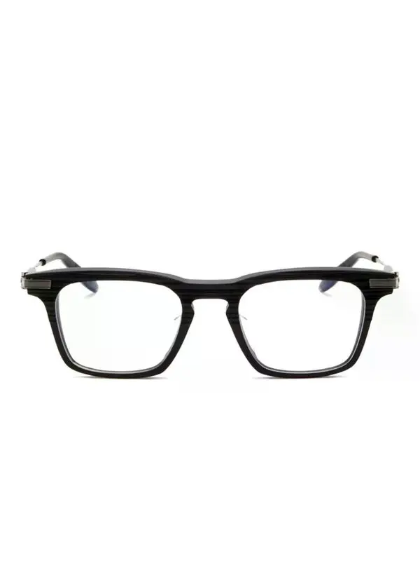 AKONI Rectangle-frame Glasses - Black