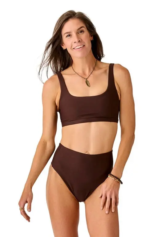 Carve Designs Lani High Rise Bottom - Coffee