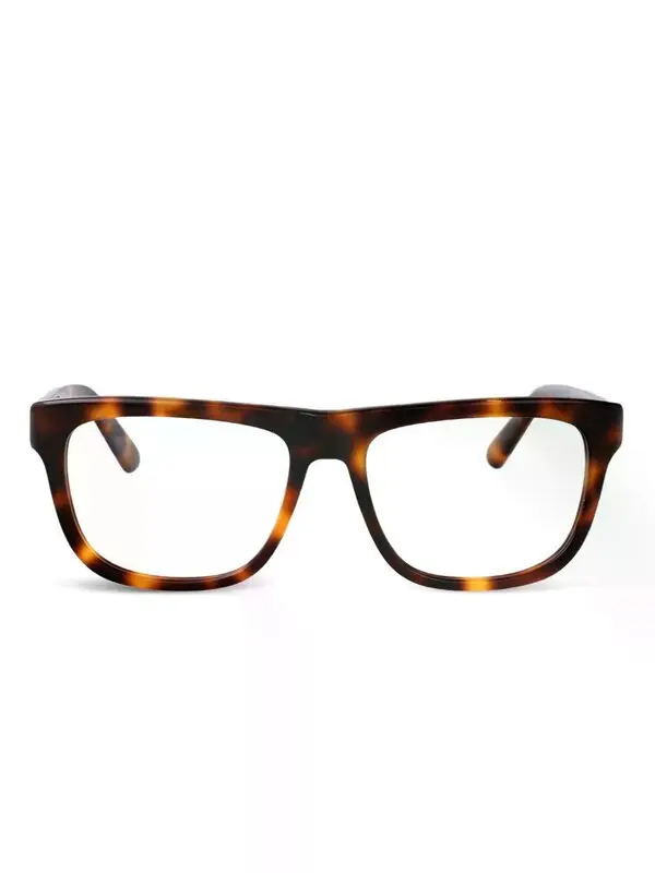 Gcds Tortoiseshell Rectangle-frame Glasses - Brown