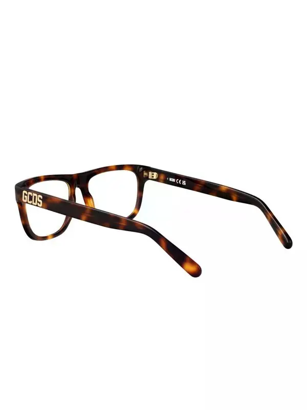 Gcds Tortoiseshell Rectangle-frame Glasses