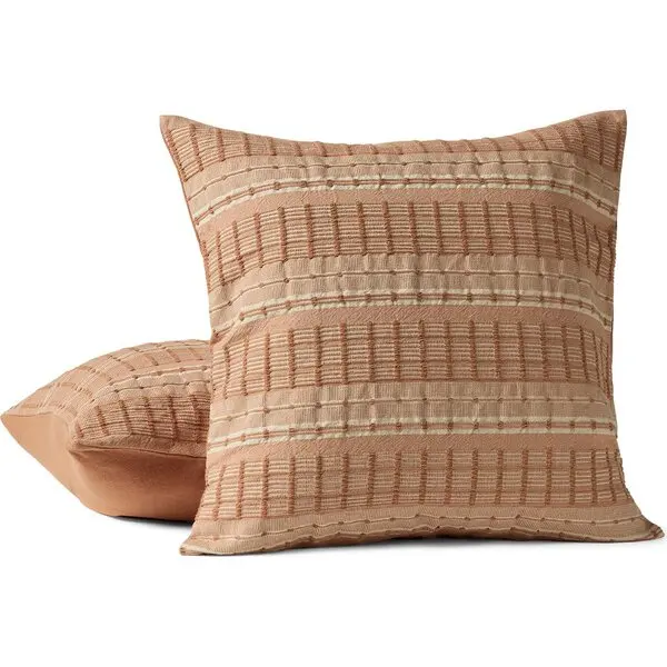 COYUCHI Sea Ridge Accent Pillow Cover - Ginger