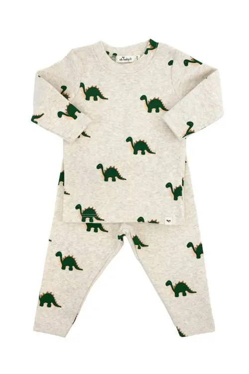 OH BABY! Dinosaur Print Two-piece Set