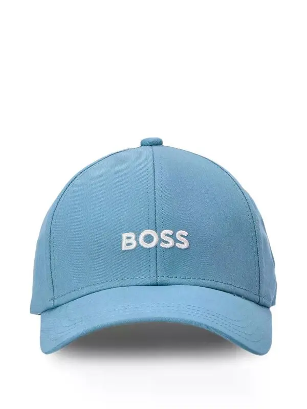 BOSS Logo-embroidered Cotton Cap - Blue