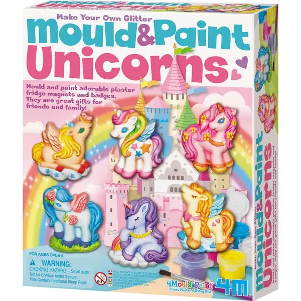 4M Unicorns Mould & Paint Kit