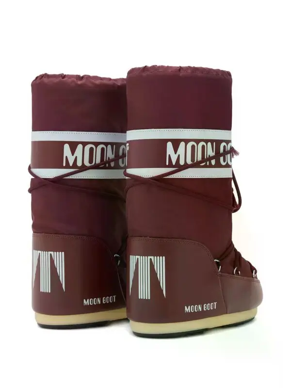 Moon Boot Icon Water-repellent Lace-up Snow Boots - Red
