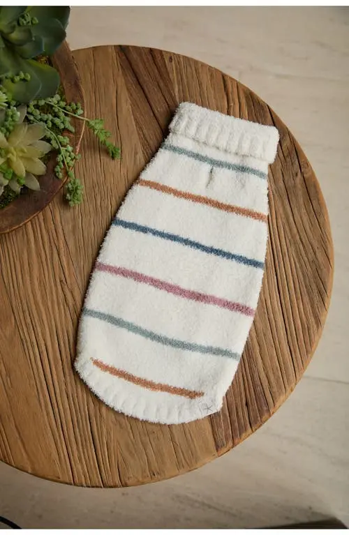 Barefoot Dreams Cozychic® Rainbow Stripe Pet Sweater